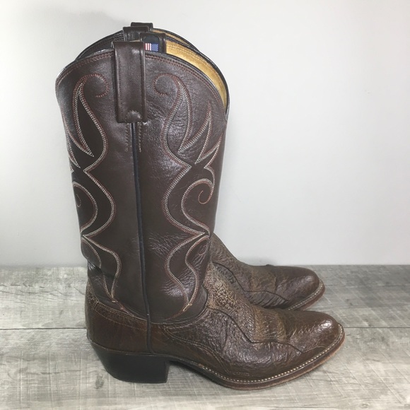 Dan Post | Shoes | Vintage Dan Post D625 Leather Cowboy Western Roper ...